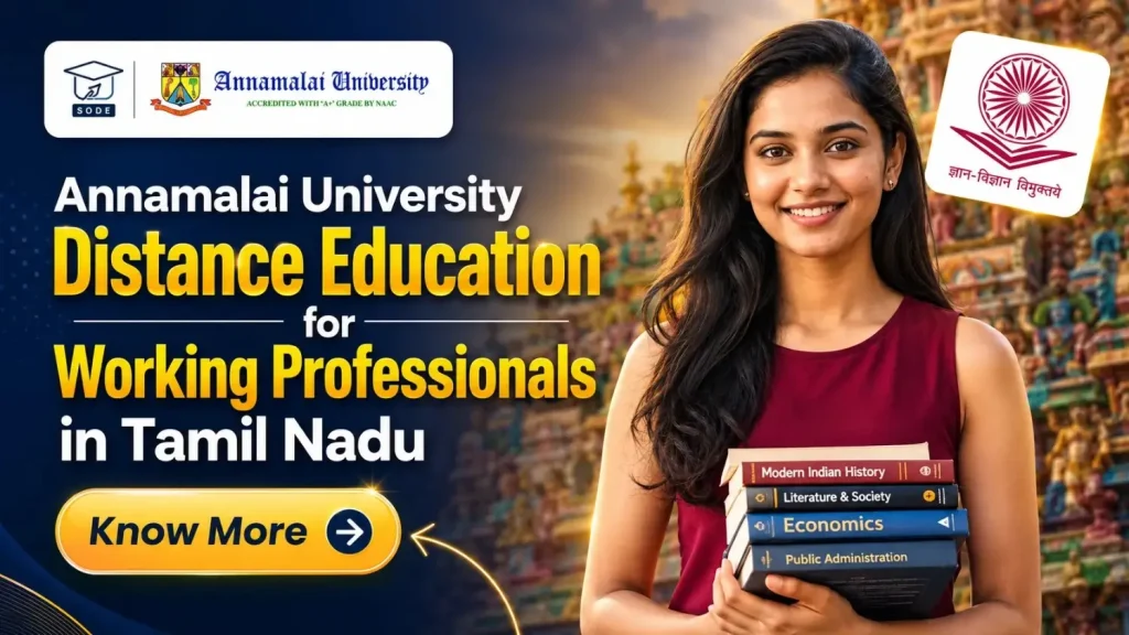 Annamalai Distance Education for Working Professionals in Tamil Nadu